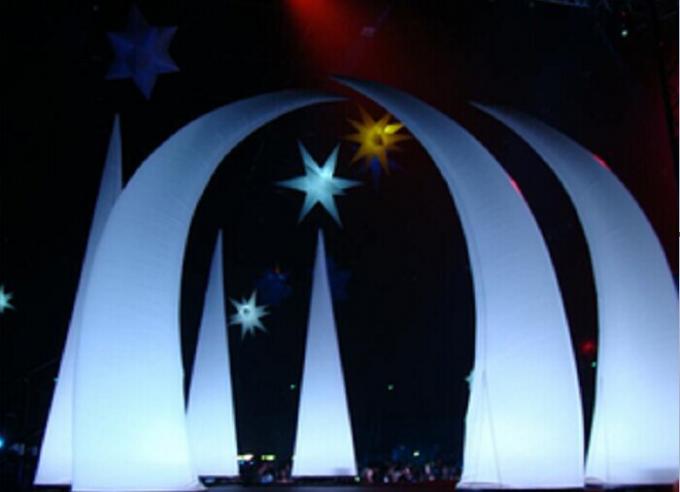 Beautiful Bridge Led Inflatable Lighting Tusk Type For Romantic Party