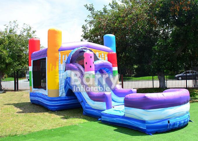 Ice Pops Mega Front Loader Inflatable Combo Bouncer For Kids