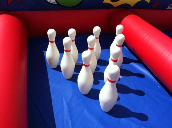 Outdoor Inflatable Human Bowling Game Inflatable Bowling Alley With ...