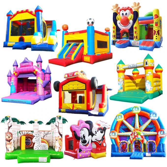 Tarpaulin Combo Jumping Castle Inflatable Jump House With Slide