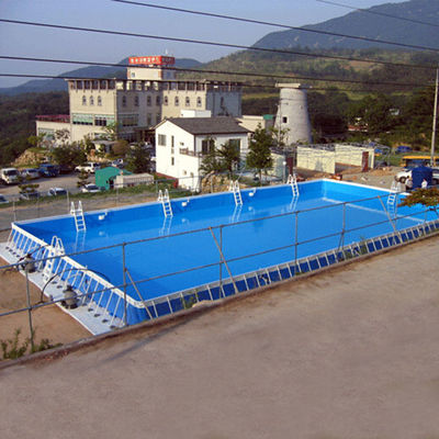Big Project Rectangular Above Ground Steel Swimming Pool Metal Frame Pool