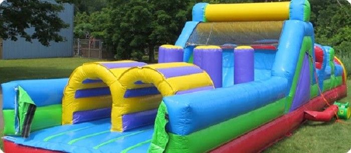 Giant Pool Inflatable Obstacle Course 40 Foot Kids Obstacle Course ...