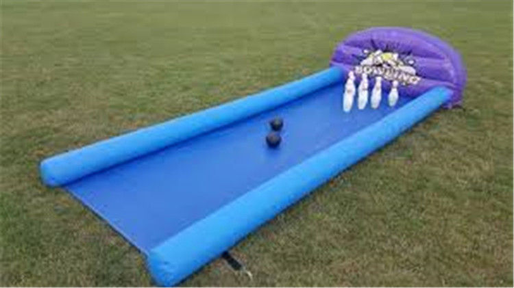 Outdoor Inflatable Human Bowling Game Inflatable Bowling Alley With ...
