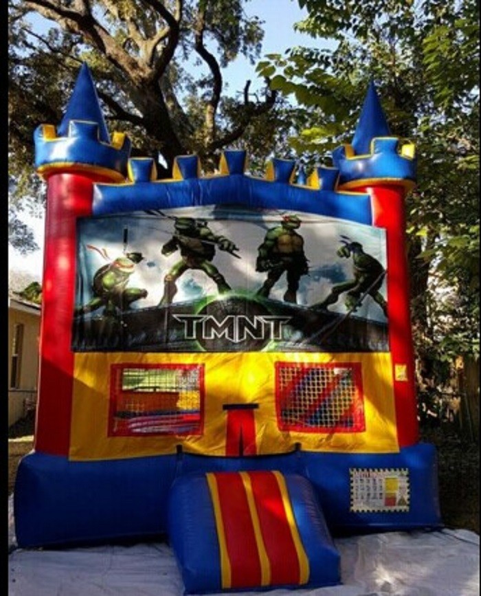 Exciting Inflatable Bouncer House , Teenage Mutant Ninja Turtles Bouncer