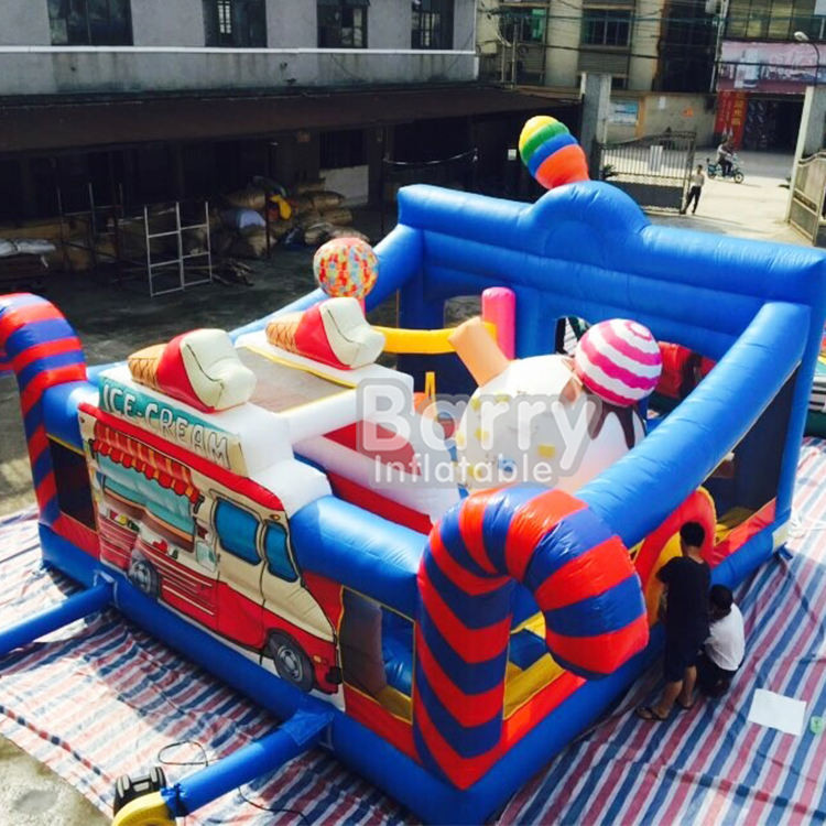 Fire Resistant Inflatable Bouncer Indoor Colourful Playground Jumper ...