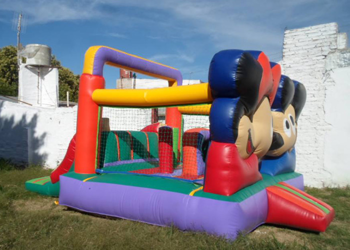Customized Mickey Mouse Inflatable Bounce House Moonwalk Bouncers With ...