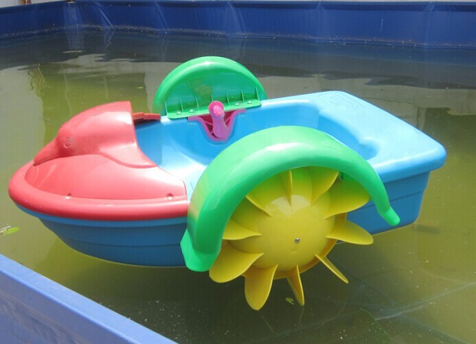 Mini Inflatable Water Toys One Person Paddle Boat , Dolphin Swimming ...