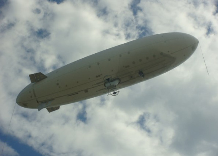 Custom PVC Material Small Blimp Shape Balloon , Large Advertising Blimp ...