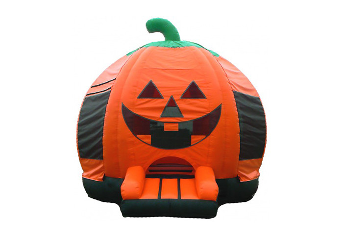 Festival Giant Kids Inflatable Bouncers Pumpkin Bounce Houses For Halloween