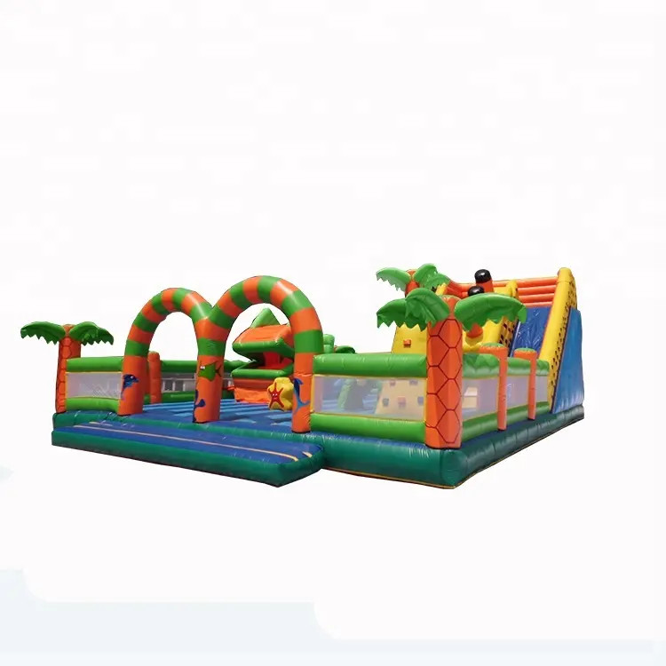 OEM Outdoor Inflatable Playground For Kids Climb And Slide Combo ...