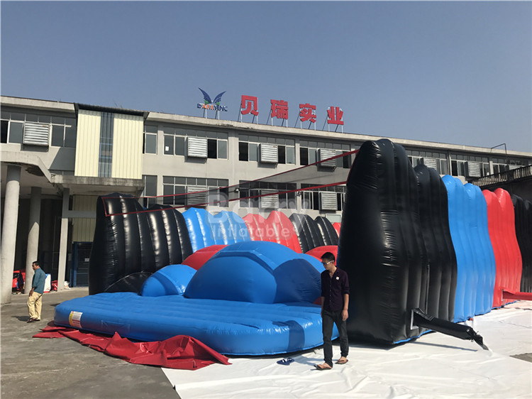 Barry Customized Attractive Giant Jump Around Inflatable 5K Obstacle ...