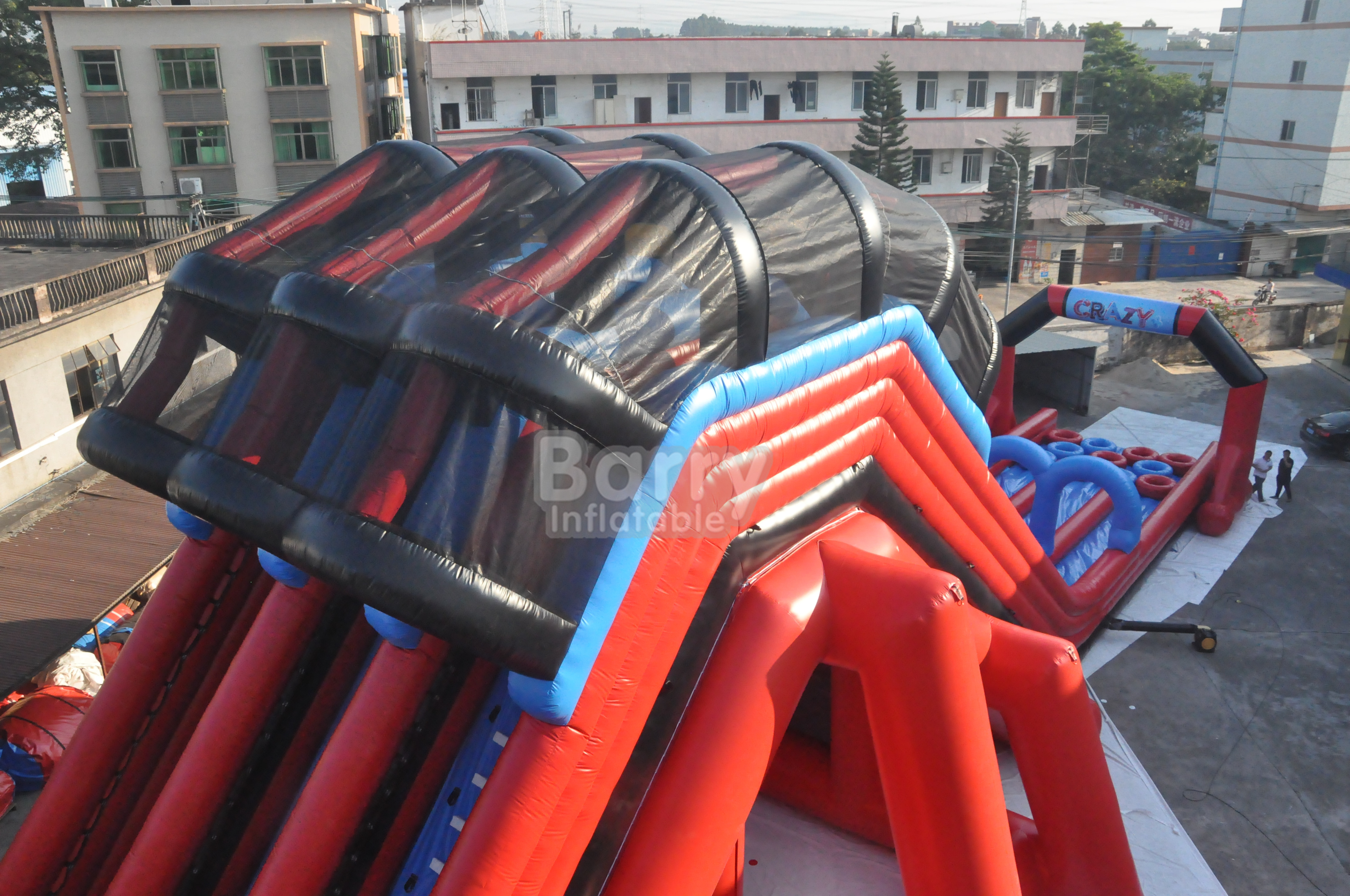 Crazy Fun Inflatable 5k Run Finish Line , Giant Inflatable Obstacle ...