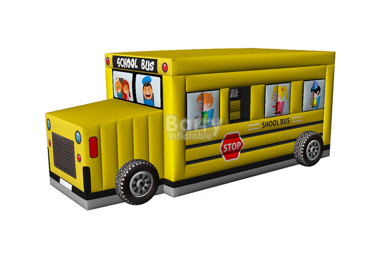 Commercial Inflatable Car Bounce , School Bus Bounce House Inflatable ...