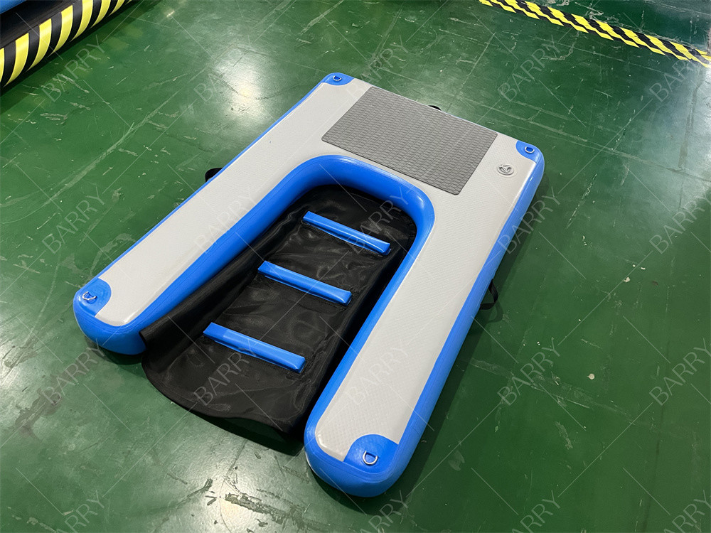 OEM Floating Pet Stairs Ladder Inflatable Water Ramp For Dogs Barry
