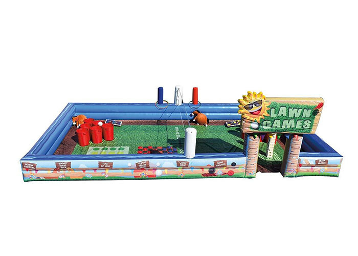 PVC Inflatable Sports Games , Kids Outdoor Lawn Games With OEM And ODM ...