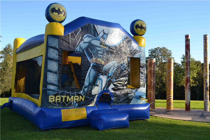 Tarpaulin Sewing Batman C4 Combo Inflatable Jumping Castle For Backyard ...