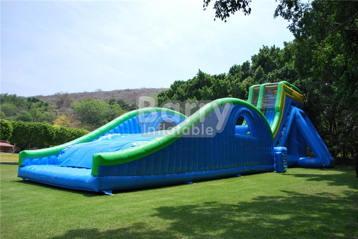 0.55mm PVC Tarpaulin Giant Inflatable Slide For Event / Huge 42ft Tall ...