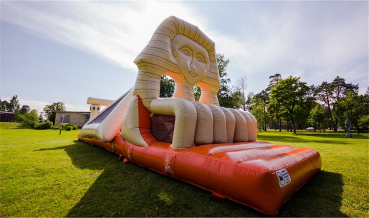 0.55mm PVC Inflatable Egypt Bouncing Castles Combo , Inflatable Jumping ...