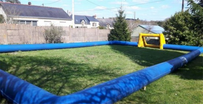 Mobile Blow Up Rugby Field Inflatable Sports Games With Air Blower