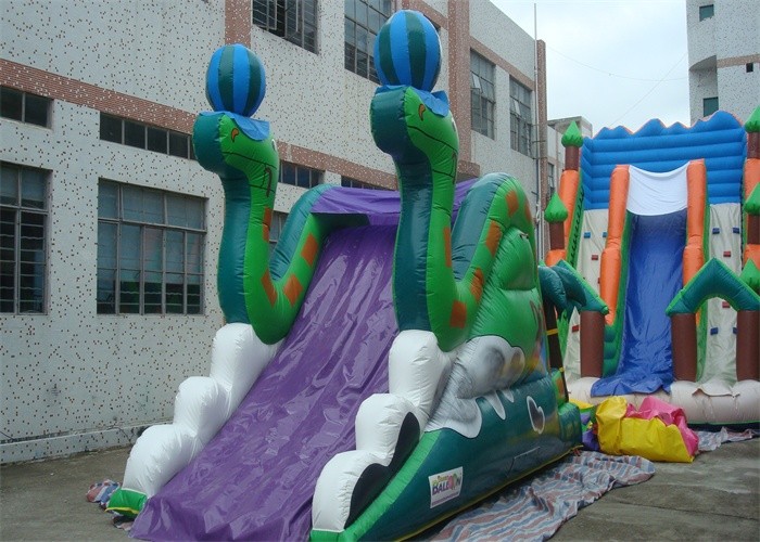 20 Foot Outdoor The Hulk Commercial Inflatable Slide With Double Sides