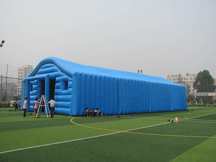 Commercial Blue Color Inflatable Tent / Inflatable Warehouse Tent for ...