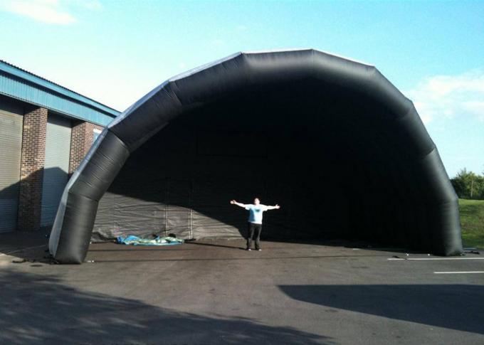 Customized Giant Inflatable Stage Cover Black Large Inflatable Event Tent