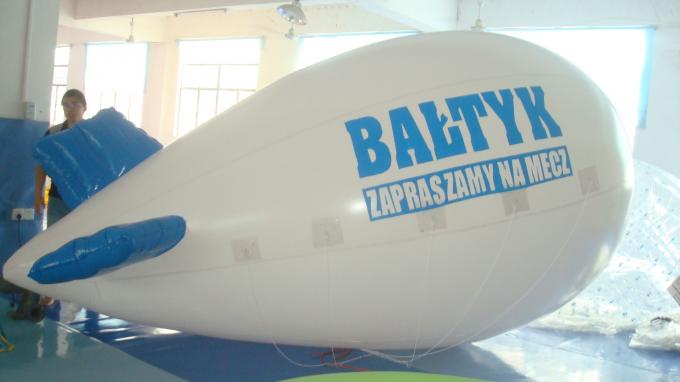Custom PVC Material Small Blimp Shape Balloon , Large Advertising Blimp ...