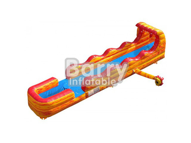 Custom Tsunami Inflatable Water Slides N Slide / Volcano / Wave Slip ...