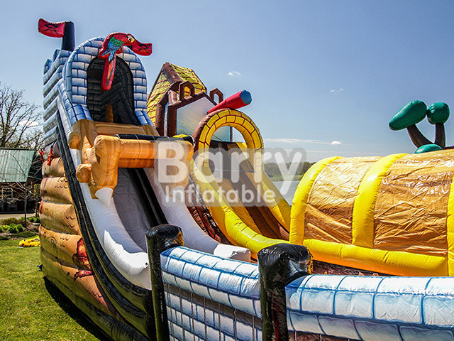 Commercial Kingdom Pirates Slide Inflatable Blow Up Obstacle Course ...