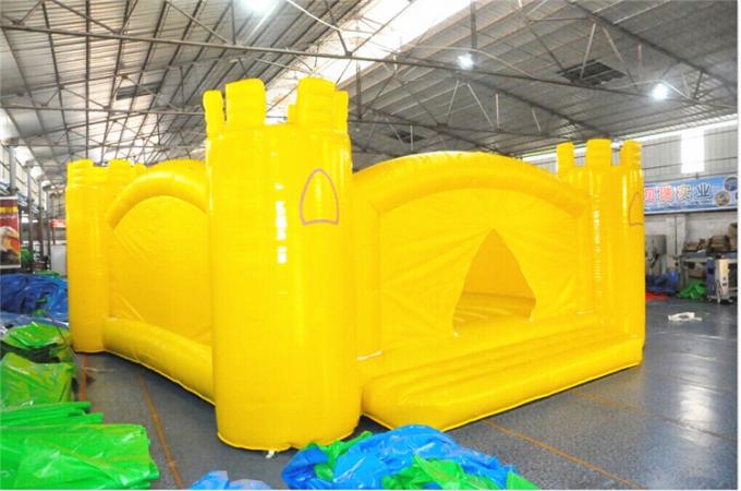 Yellow Big Jump Moonwalk Commercial Grade Bounce House For Adults EN71 ...