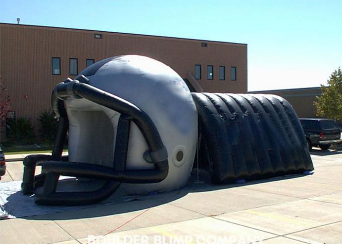 Purple Inflatable Sports Games Football Tunnel For Event / Advertisement