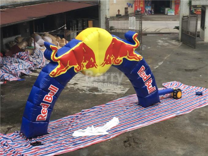 Unique Print Commerical Advertising Red Bull Inflatable Arches For ...