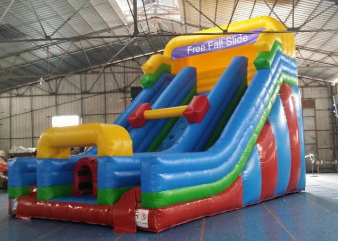 Rock Climbing Inflatable Slide , Double Slide Way Dry Slide in Stock