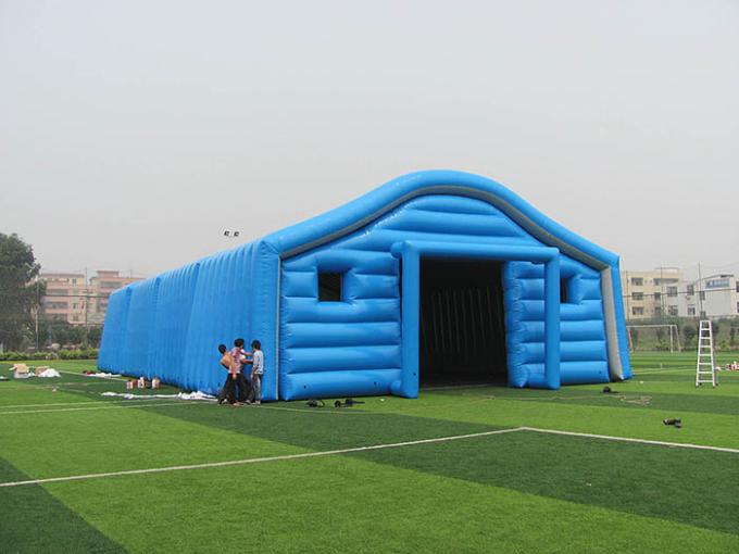 Commercial Blue Color Inflatable Tent / Inflatable Warehouse Tent for ...